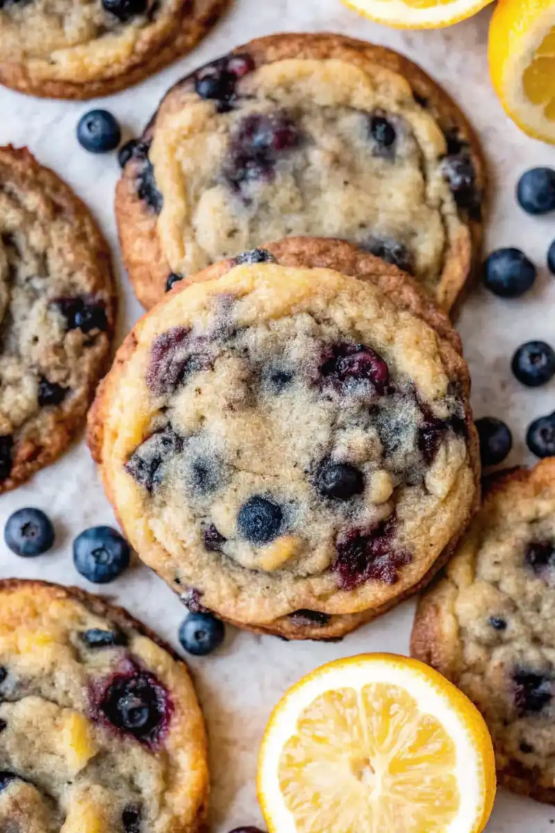Lemon Blueberry Cookies Recipe | Soft & Chewy